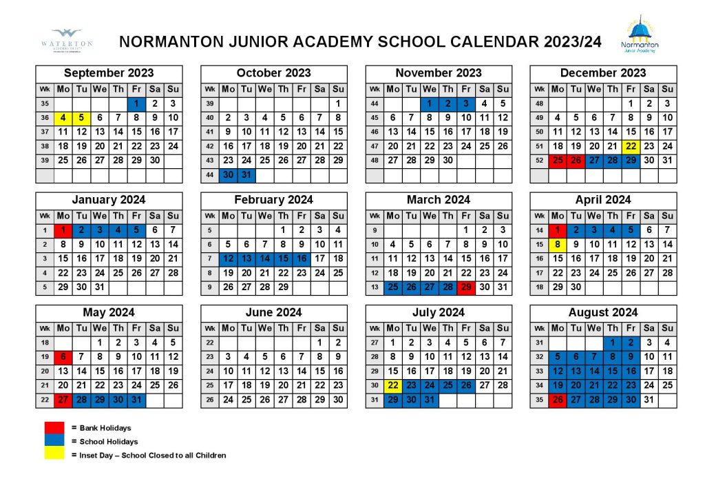 Calendar - Normanton Junior Academy